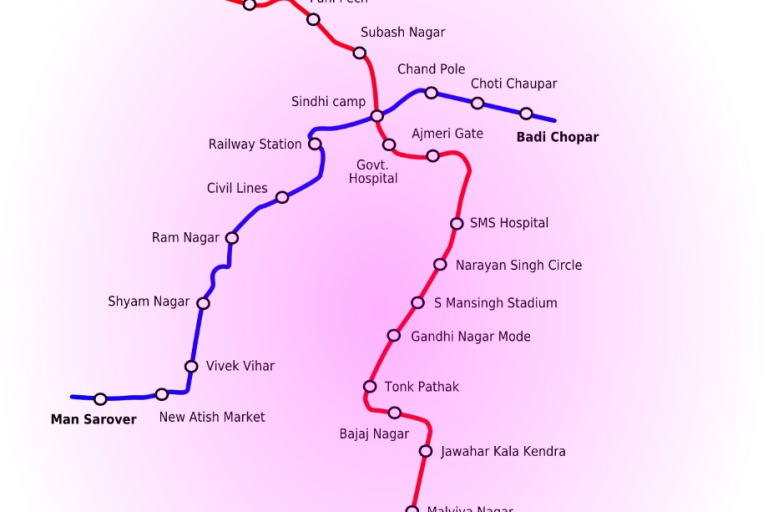 Jaipur Metro: Route Map, Station List & Nearest Tourist Places